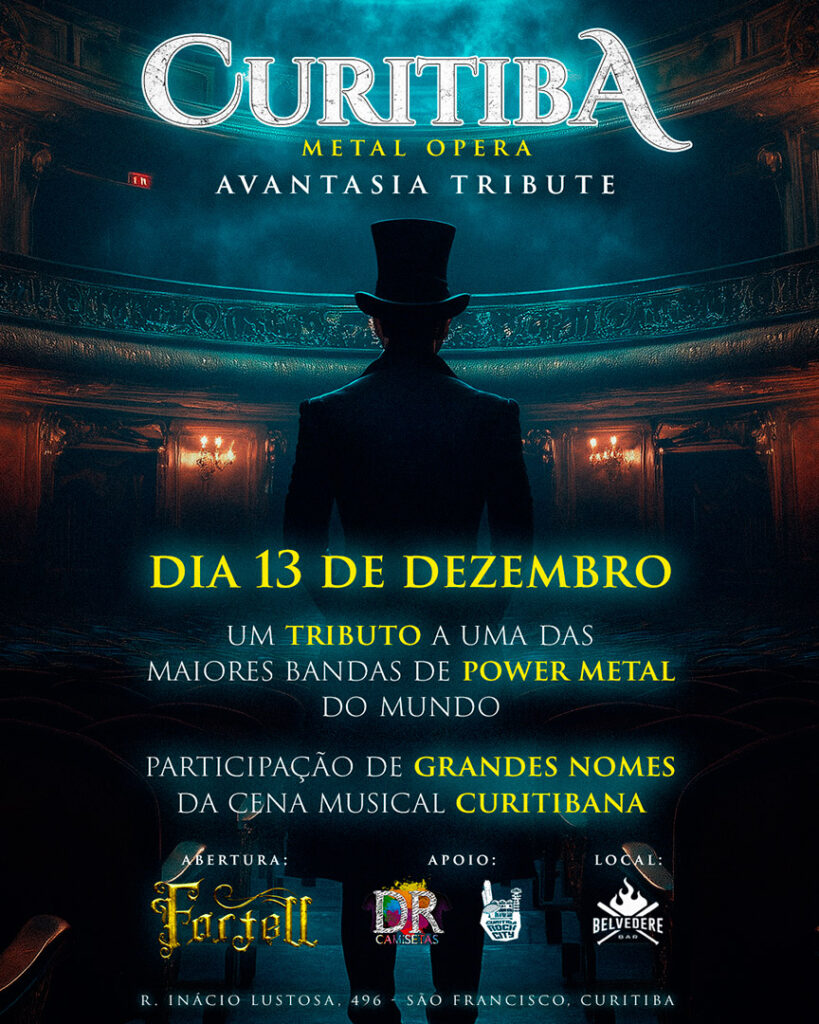 Fortell participa do evento Curitiba Metal Opera - Avantasia Tribute ...