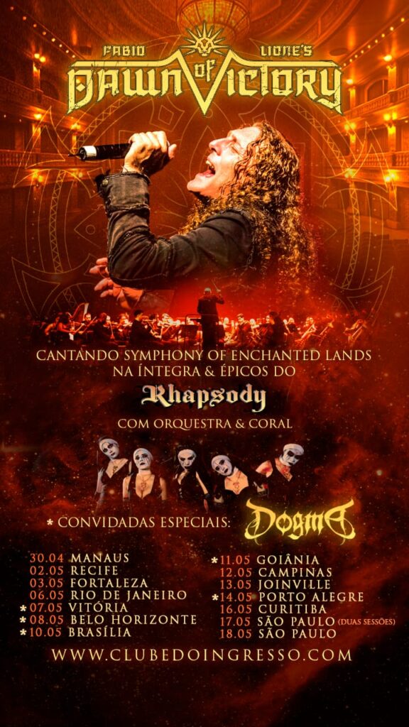 Fabio Lione: Clássicos do Rhapsody com orquestra em turnê pelo Brasil ...